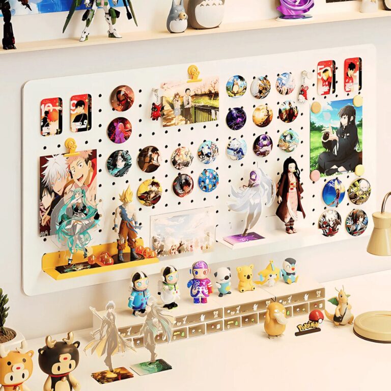 Pegboard Anime treo tường | Decor góc làm việc – Trưng bày mô hình